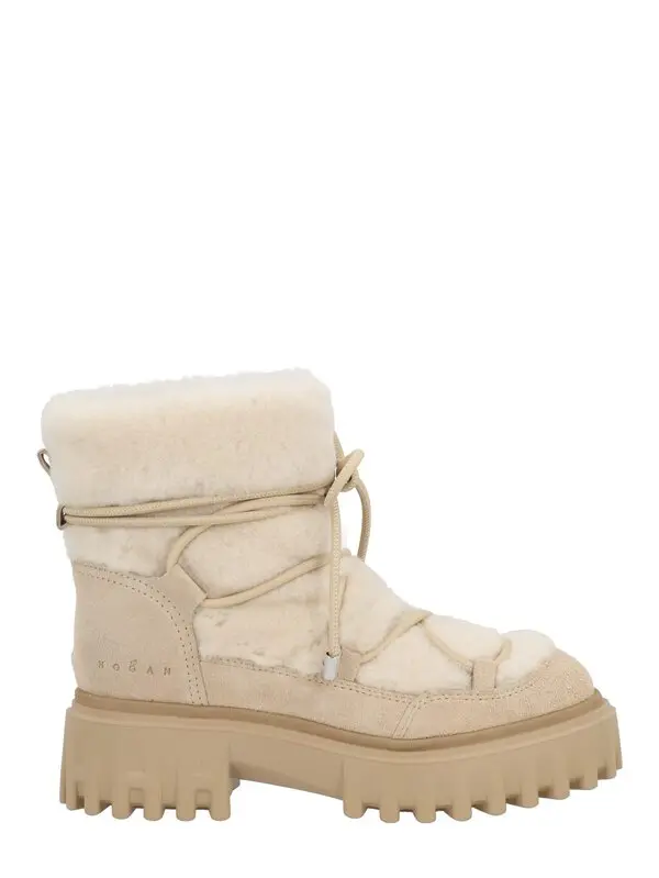 Hogan H700 Ankle Boot - Beige