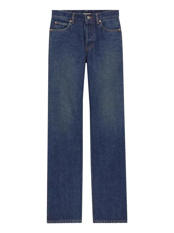 Saint Laurent Low Waist Nico Jeans - Blue