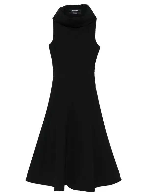 Jacquemus Triangle Midi Dress - Black