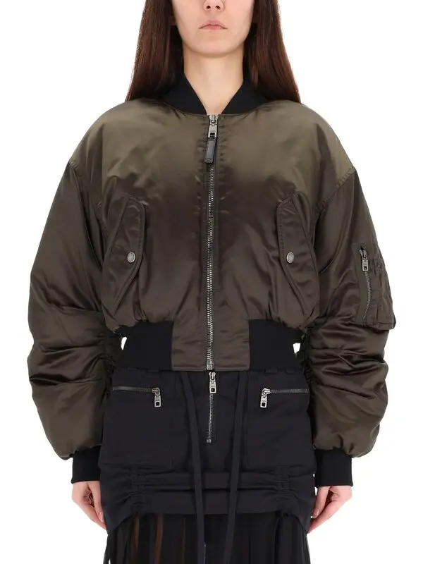 Dolce & Gabbana Nylon Canvas Over Jacket - Black