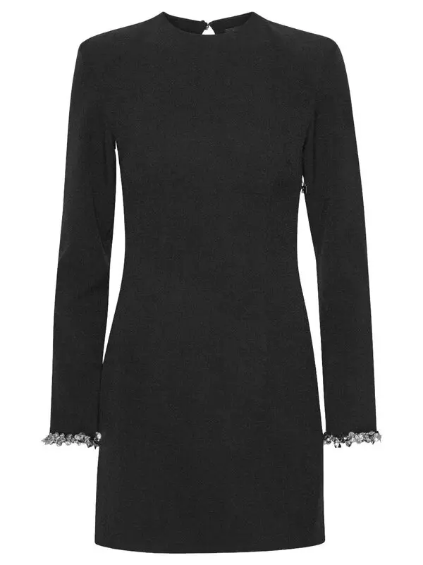 Remain Birger Christensen Embellished Crepe Mini Dress - Black