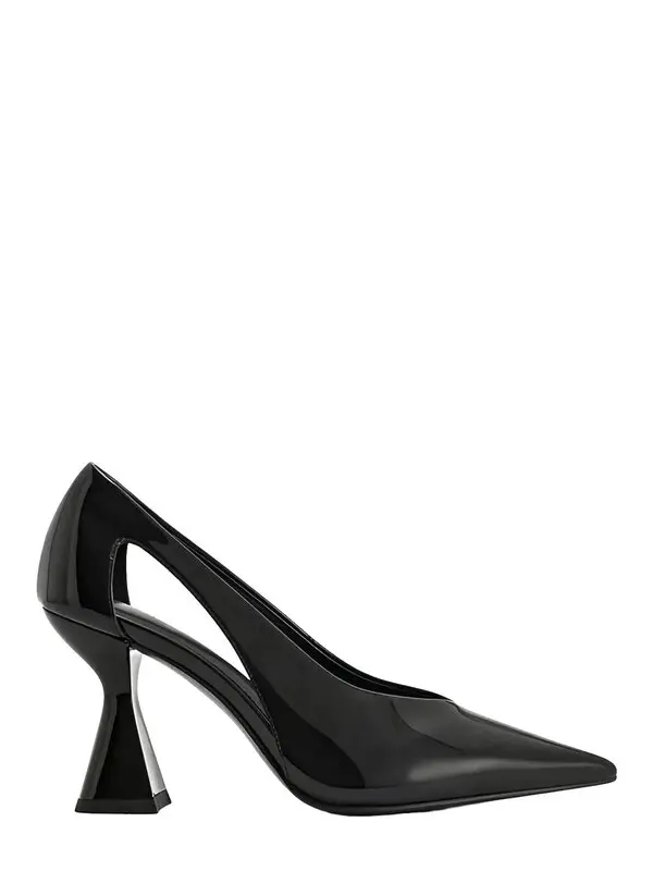 Jw Pei Alessia 85mm Cut-out Geometric Heel Pumps - Black