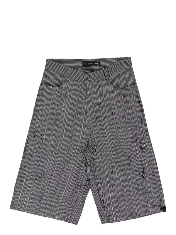 WHO DECIDES WAR BY EV BRAVADO Exposed-seam Shorts - Grey