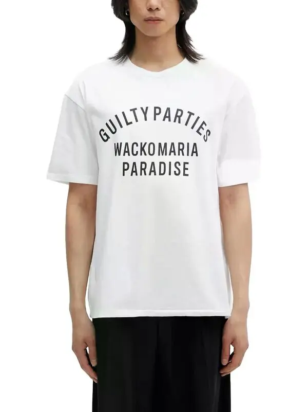 WACKO MARIA Graphic-print Cotton T-shirt - White