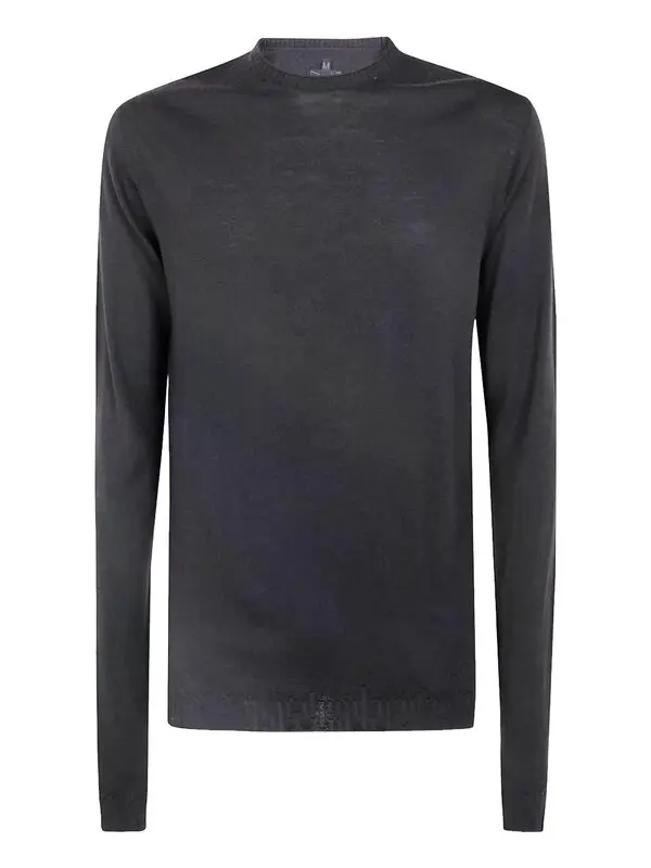 MD75 Long-sleeve Fine Knit Top - Grey