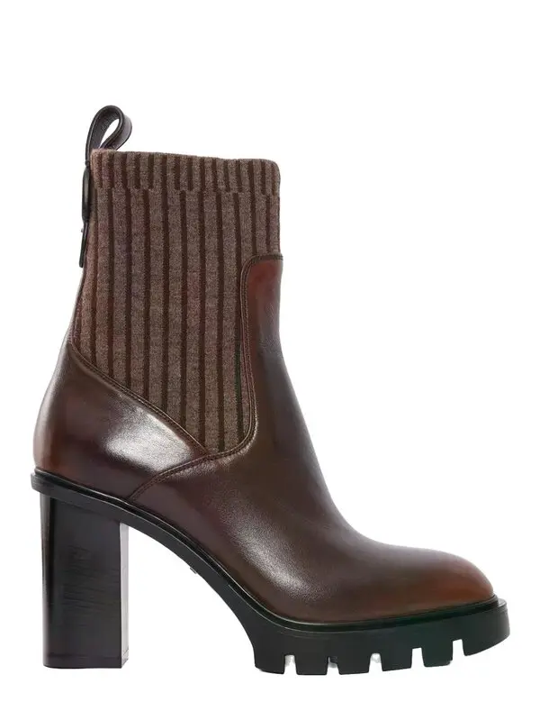 Santoni 75mm Ferric Boots - Brown