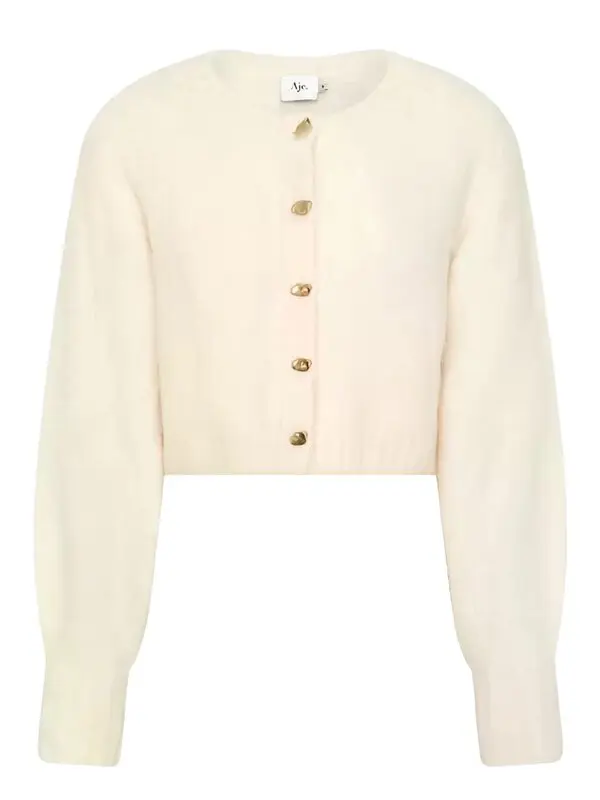 Aje Buttoned Cardigan - Neutrals