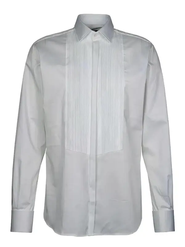 Karl Lagerfeld Pleated Shirt - White