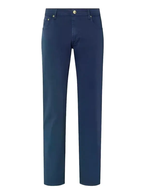Corneliani Gabardine Trousers - Blue