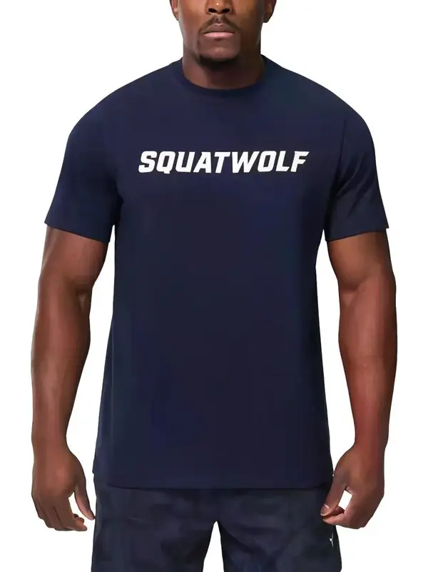 SQUATWOLF Logo Crewneck T-shirt - Blue