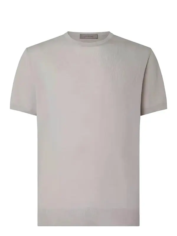 Corneliani Short-sleeve Virgin Wool T-shirt - Grey