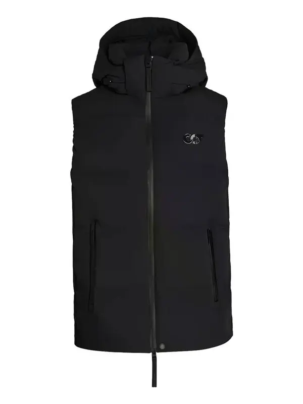 ALPHATAURI Ocoav Hooded Puffer Gilet - Black