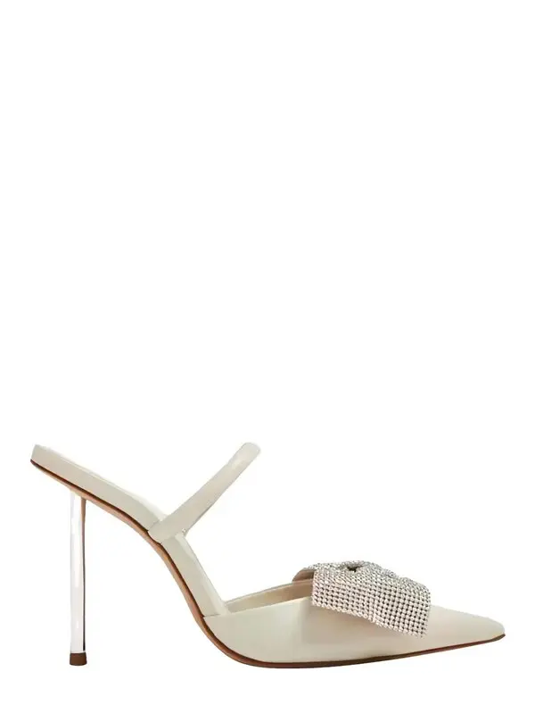 Schutz 100mm Leather Heeled Sandals - Neutrals