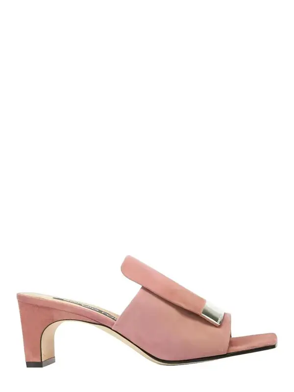 SERGIO ROSSI 60mm Sabot Sandals - Pink