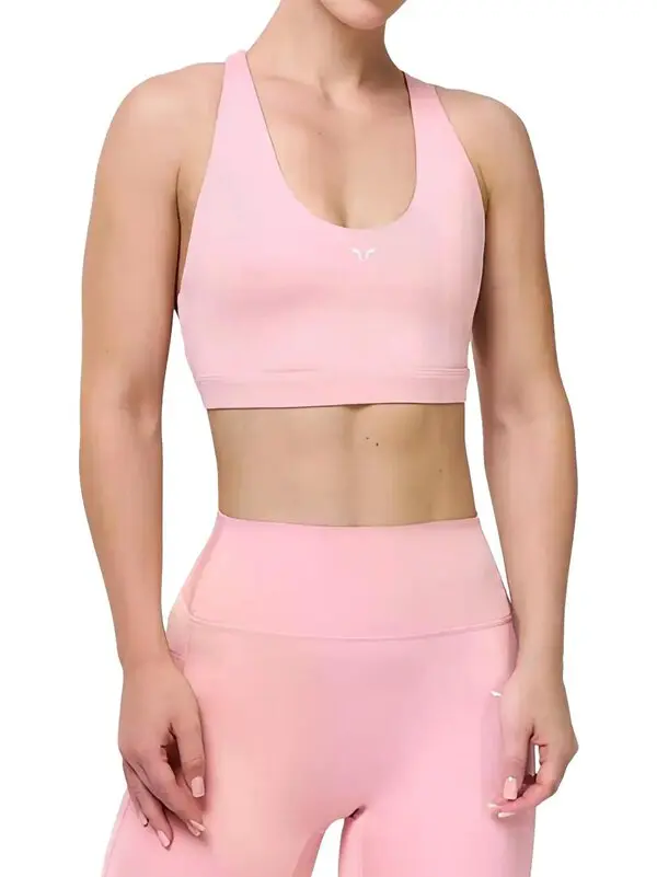 SQUATWOLF Cross-strap Sports Bra - Pink