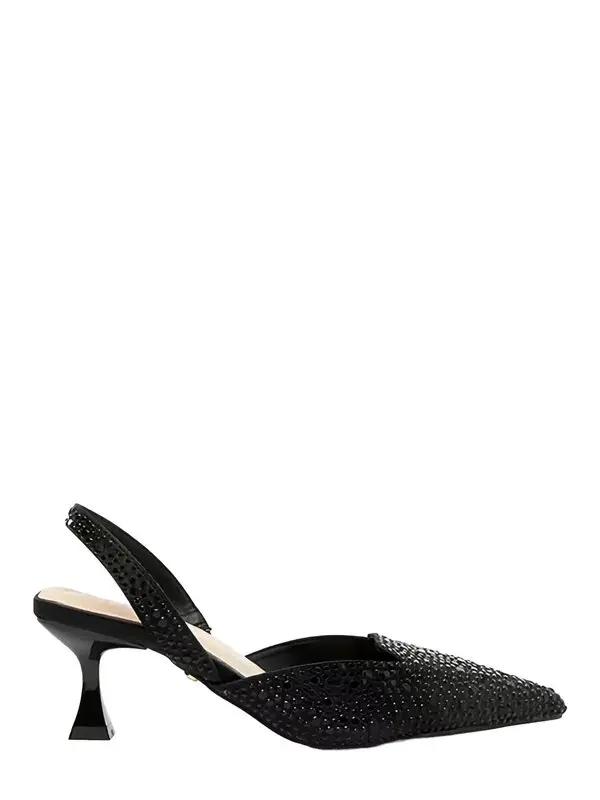 TWENTY FOURHAITCH Pointed Toe Slingback Pumps - Black