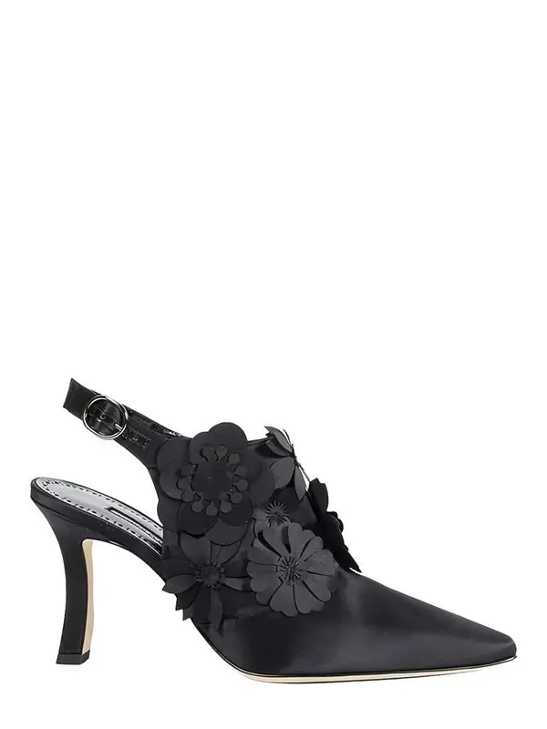 Manolo Blahnik Antigona Slingback Pumps - Black