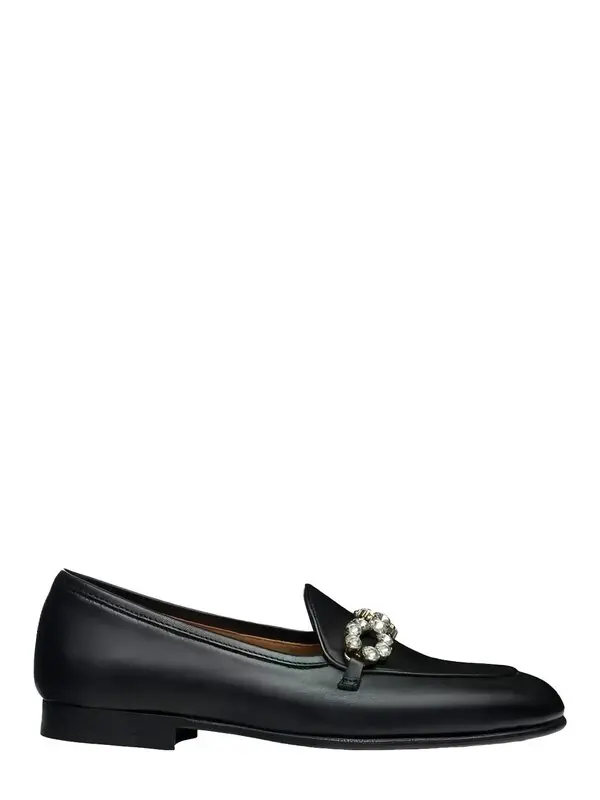 Magnanni Crystal-embellished Loafers - Black