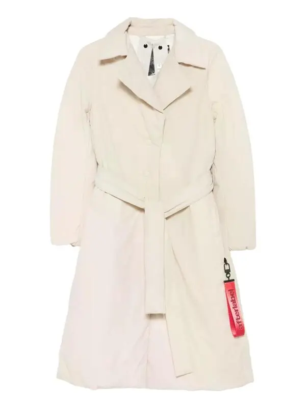 AFTER/LABEL Oklan Belted Coat - Ecru
