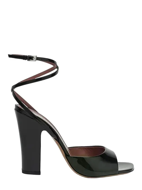 Paris Texas 100mm Lara Heeled Sandals - Black