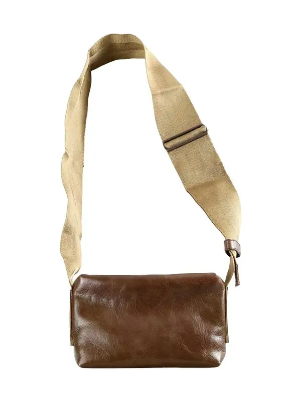 UMA WANG Small Leather Shoulder Bag - Brown