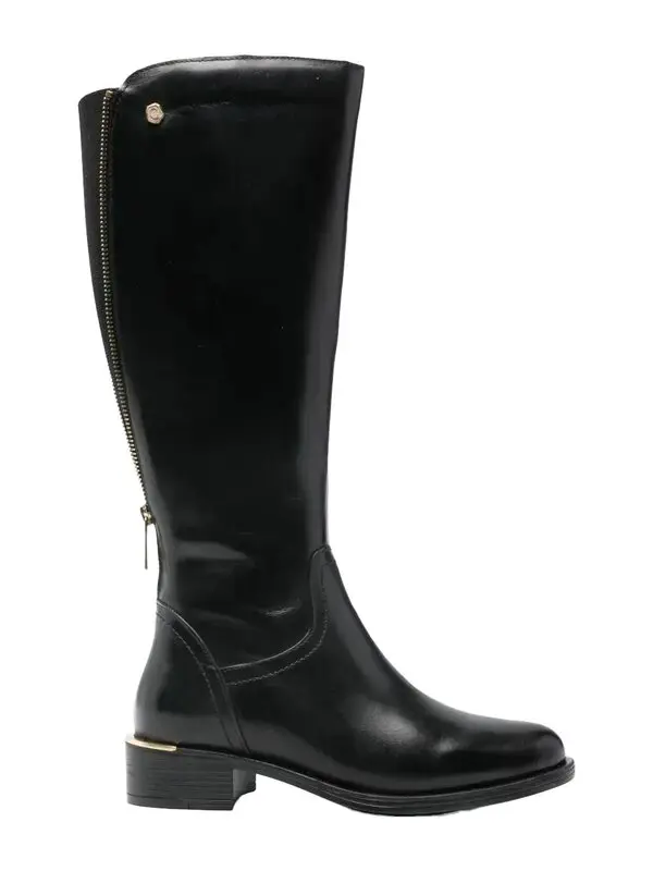 CARMELA Zip-detail Boots - Black