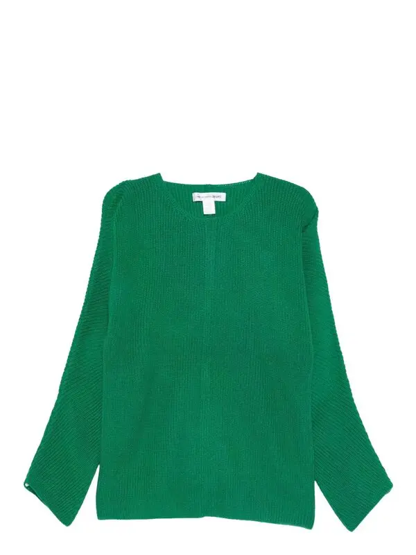 Comme Des Garçons Ribbed-knit Jumper - Green