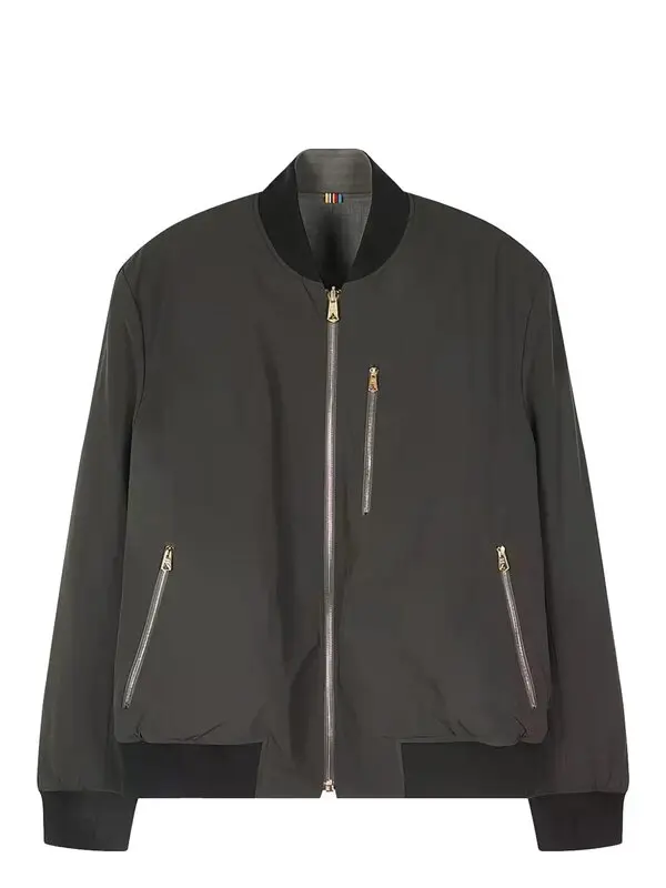 Paul Smith Reversible Zip-up Bomber Jacket - Grey