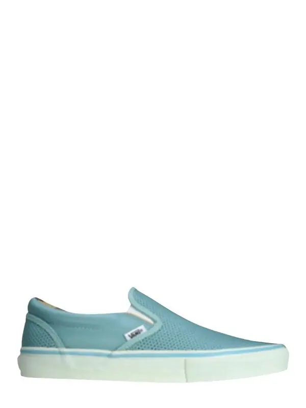 VANS Classic Slip-on Lx Perforated Leather Sneakers - Ice Melt Blue/camo