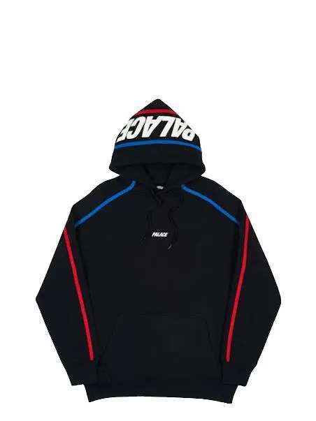 PALACE Sline Hood - Black/blue/red
