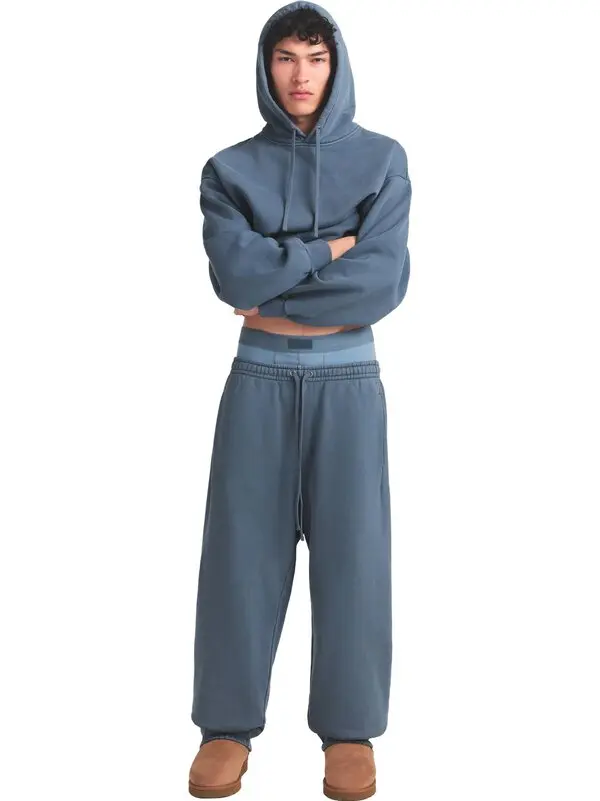 SKIMS Jogger Pants | Blue | Small | Heavyweight Fleece - Kyanite