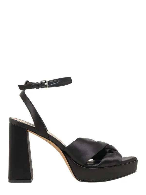 DOLCEVITA Parlo Platform Heels - Onyx Satin