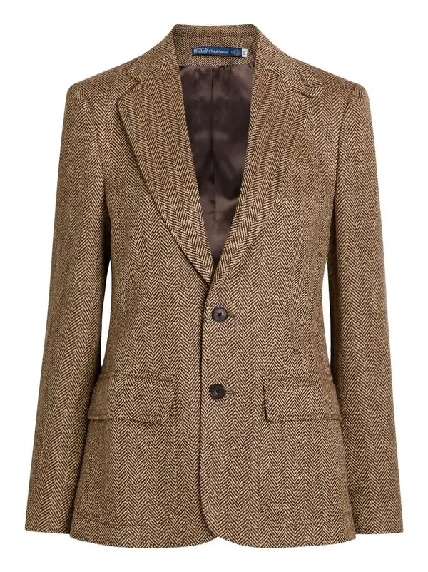 Polo Ralph Lauren Herringbone Tweed Blazer - Brown