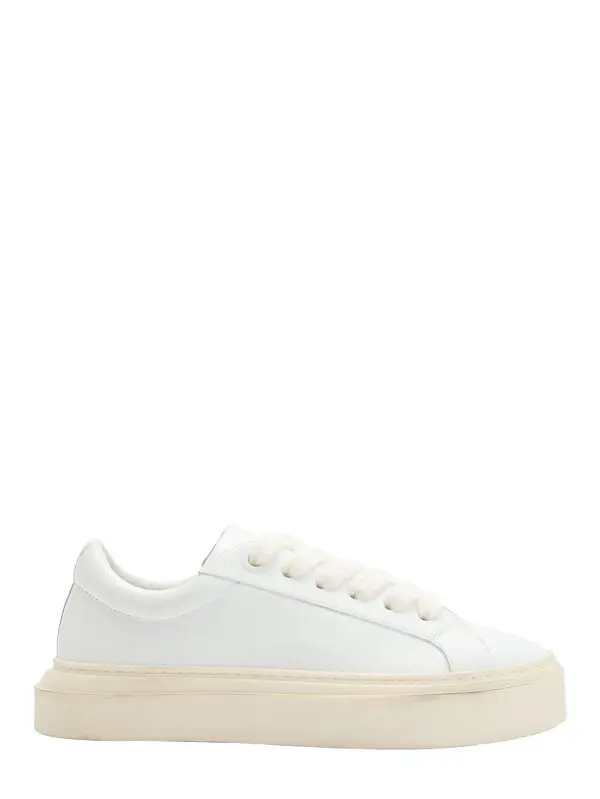 COLE BUXTON Wilson Leather Platform Sneakers - White