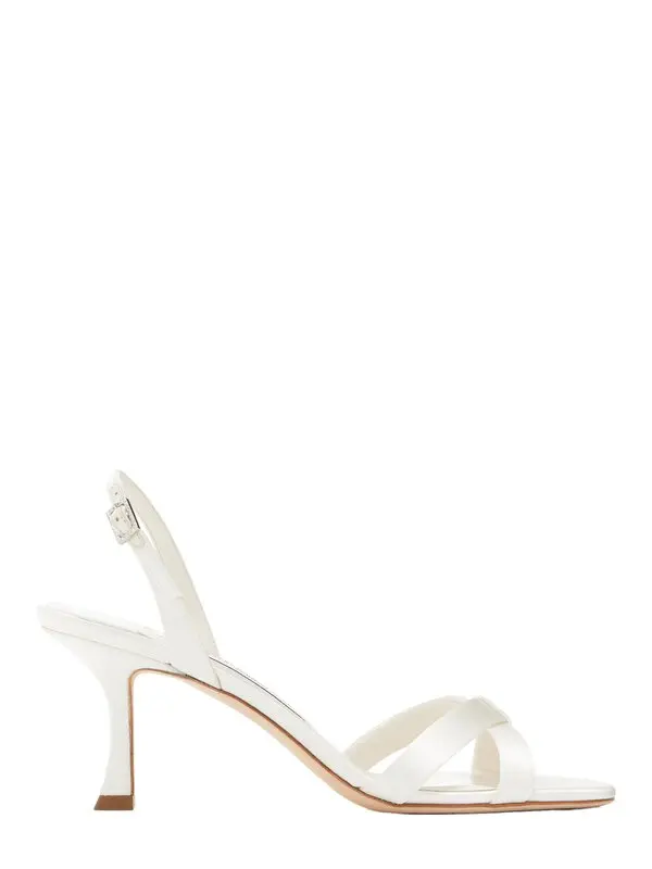 JIMMY CHOO Elsy Strappy Sandals - White