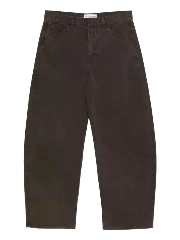 NILI LOTAN Concealed-fastening Trousers - Brown