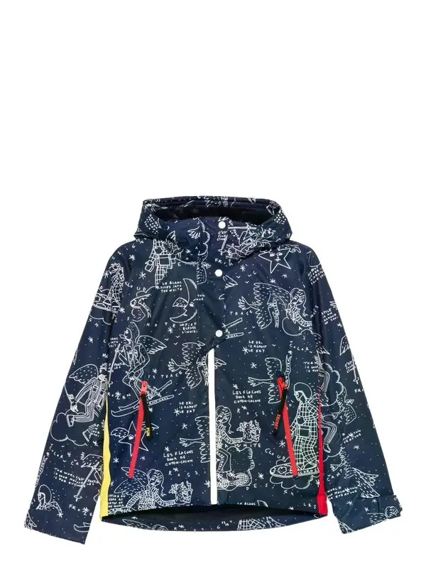 Rossignol Constellation-print Hooded Ski Jacket - Blue