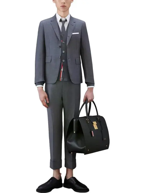 Thom Browne 4-bar Stripe Cardigan - Grey