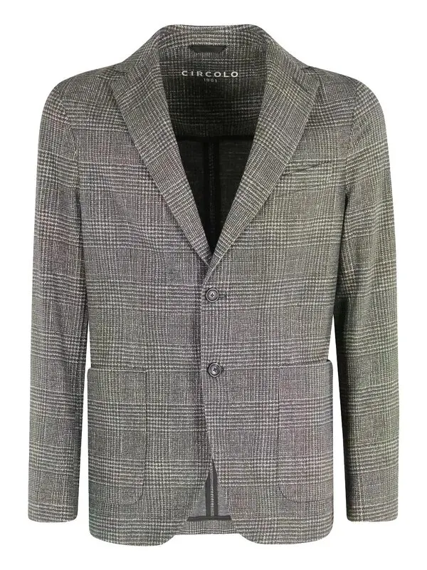 CIRCOLO 1901 Check Pattern Jacket - Grey