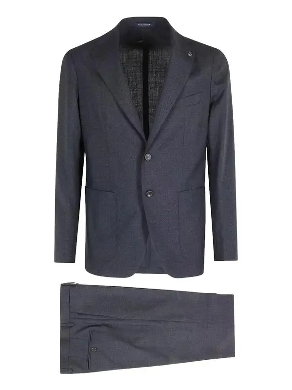 Tagliatore Notched Lapel Two-piece Suit - Blue