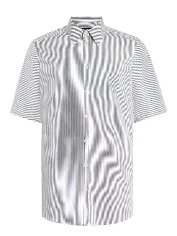 Dolce & Gabbana Striped Short-sleeve Shirt - White