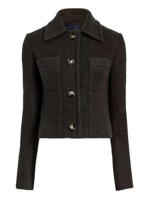 Proenza Schouler Kinsley Bouclé Twill Jacket - Brown
