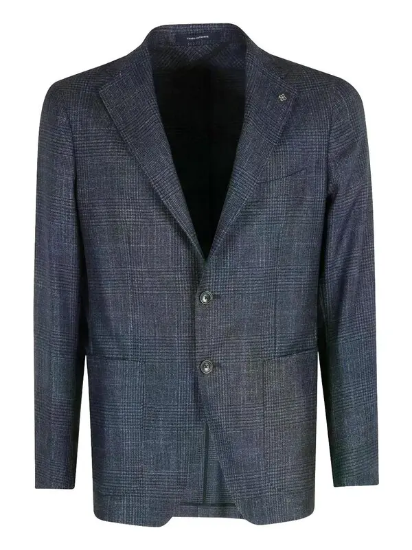 Tagliatore Check Blazer - Blue