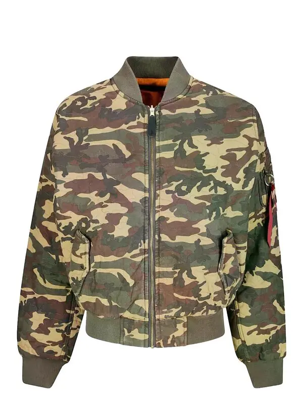 Alpha Industries Ma-1 Camouflage Jacket - Green