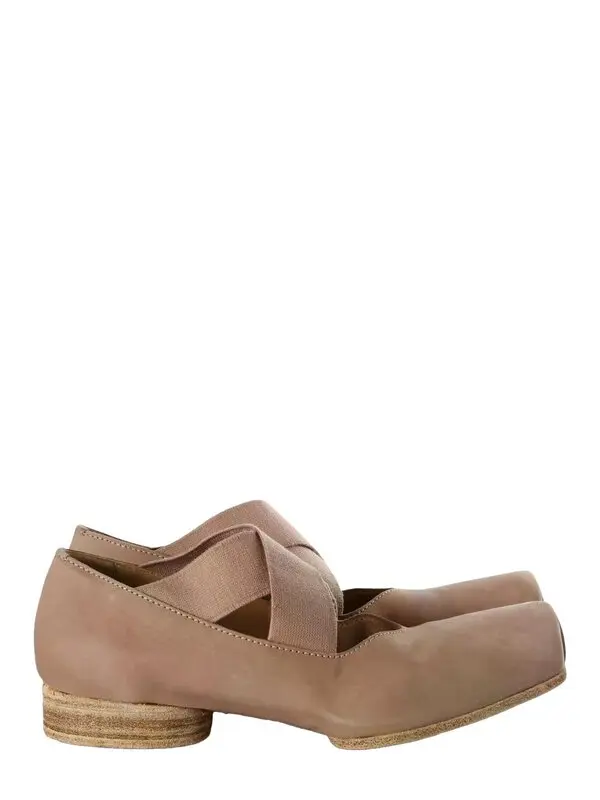 UMA WANG Crossover-strap Ballet Flats - Neutrals