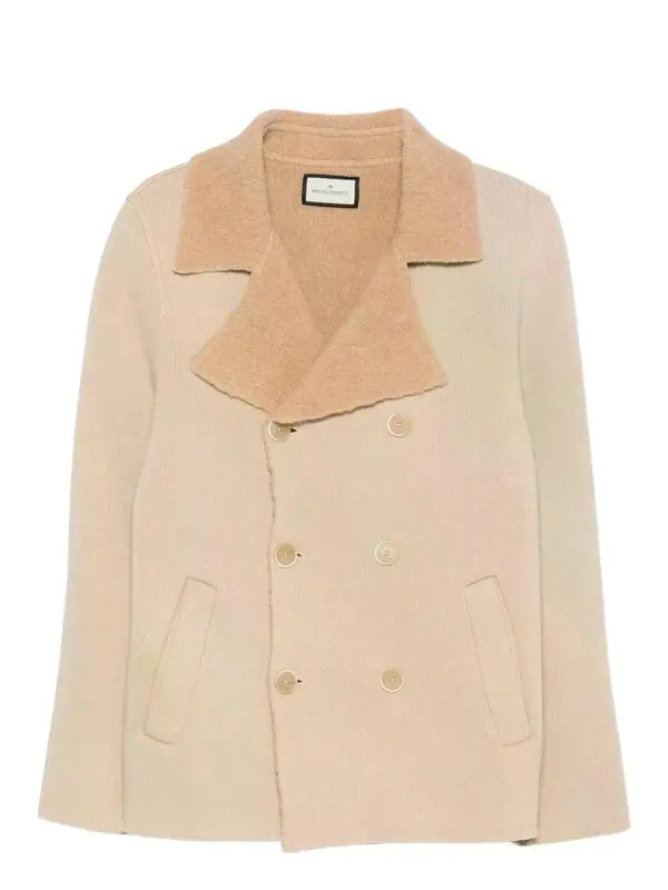Bruno Manetti Double-breasted Pea Coat - Neutrals