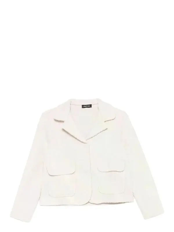 ANNE CLAIRE Notched-lapel Jacket - White