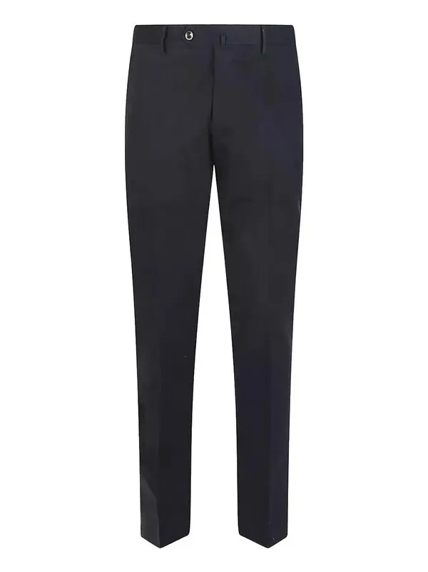 PT TORINO Tailored Cotton Trousers - Blue