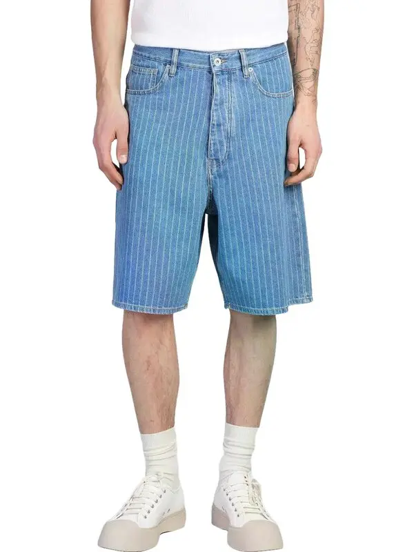 Drole De Monsieur Cotton Shorts - Blue