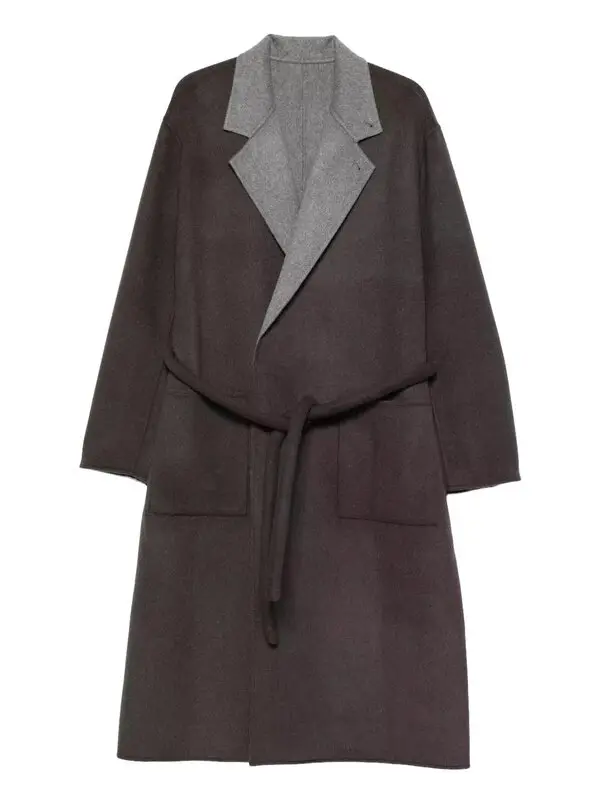 STEIN Reversible Notched-lapel Coat - Grey